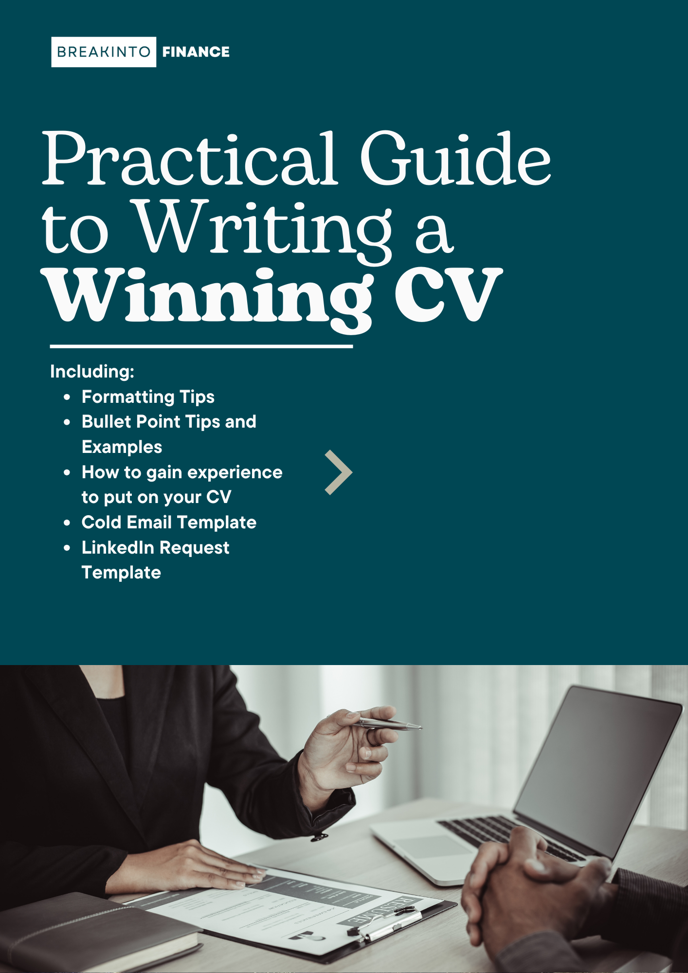 FREE CV Writing Guide – Breakintofinance